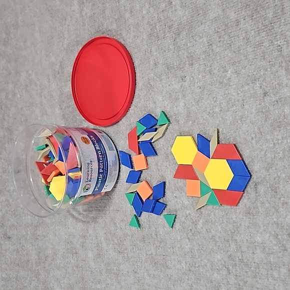 Learning Resources | Toys | Learning Resources Plastic Pattern Blocks | Poshmark